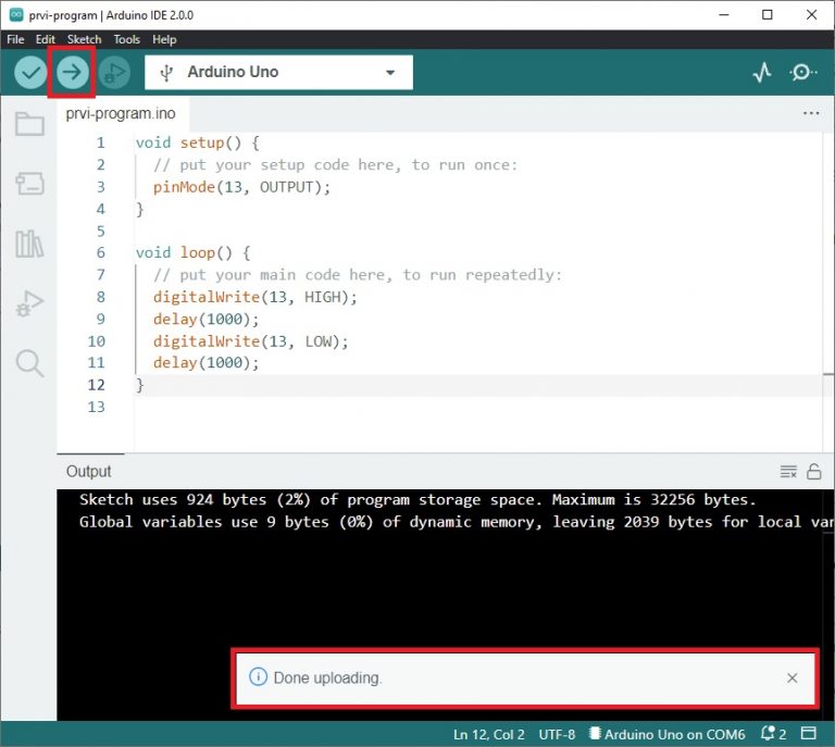 Arduino 04 - Prvi Arduino program i prijenos programa na Arduino - STEM CENTAR